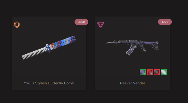 Yoru butterfly knife/Reaver vandal/Full access. - iGV