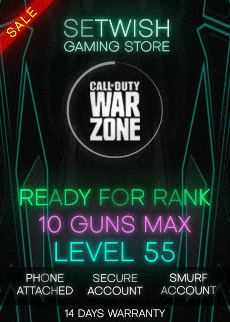 COD Warzone Level 55 10 Guns Max Ready For Rank Account For Sale By ...