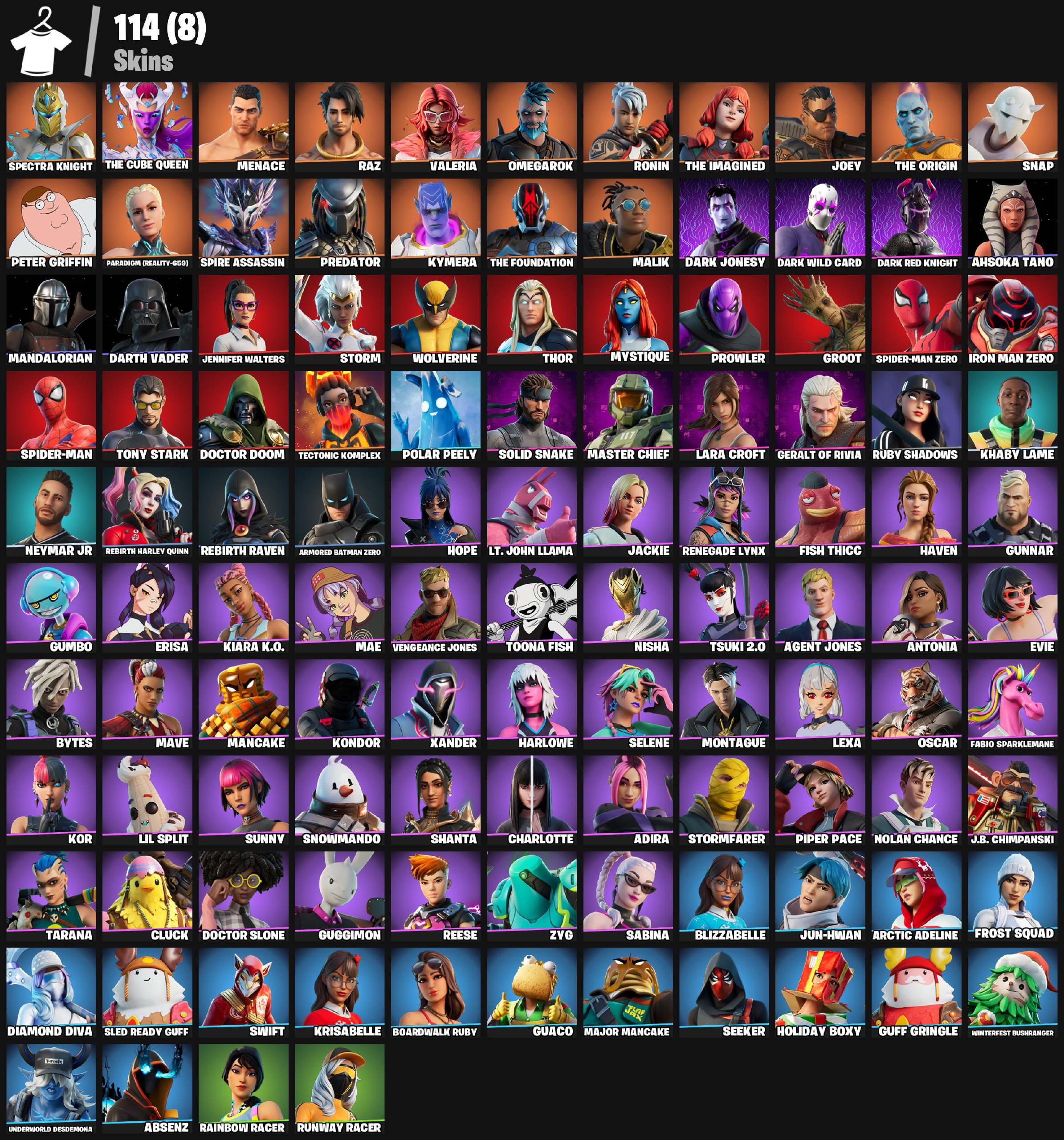 [PC/PSN/XBOX] 114 skins | Master Chief | Spectra Knight | The Cube ...