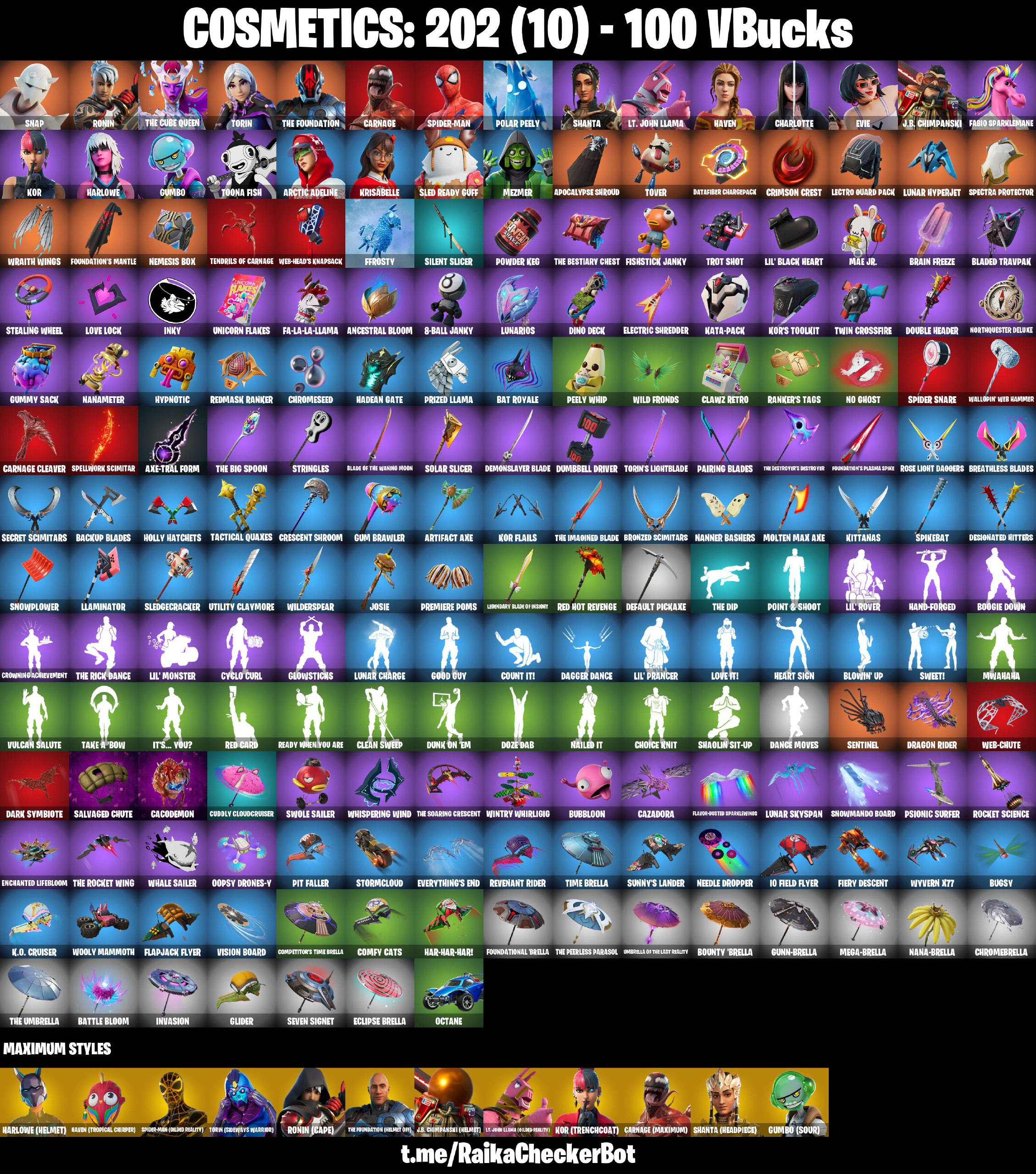 (PSN/XBOX/PC) 100 VB) 23 SKINS: RONIN / SPIDER-MAN / CARNAGE / POLAR ...