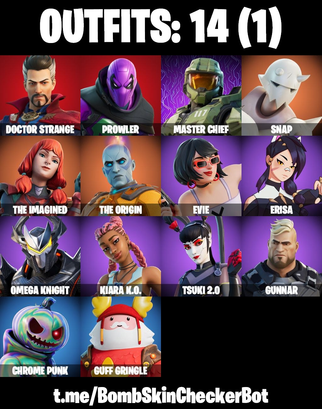 14 skins / 400 vbucks / Omega Knight / Erisa + mail | Full Access - iGV