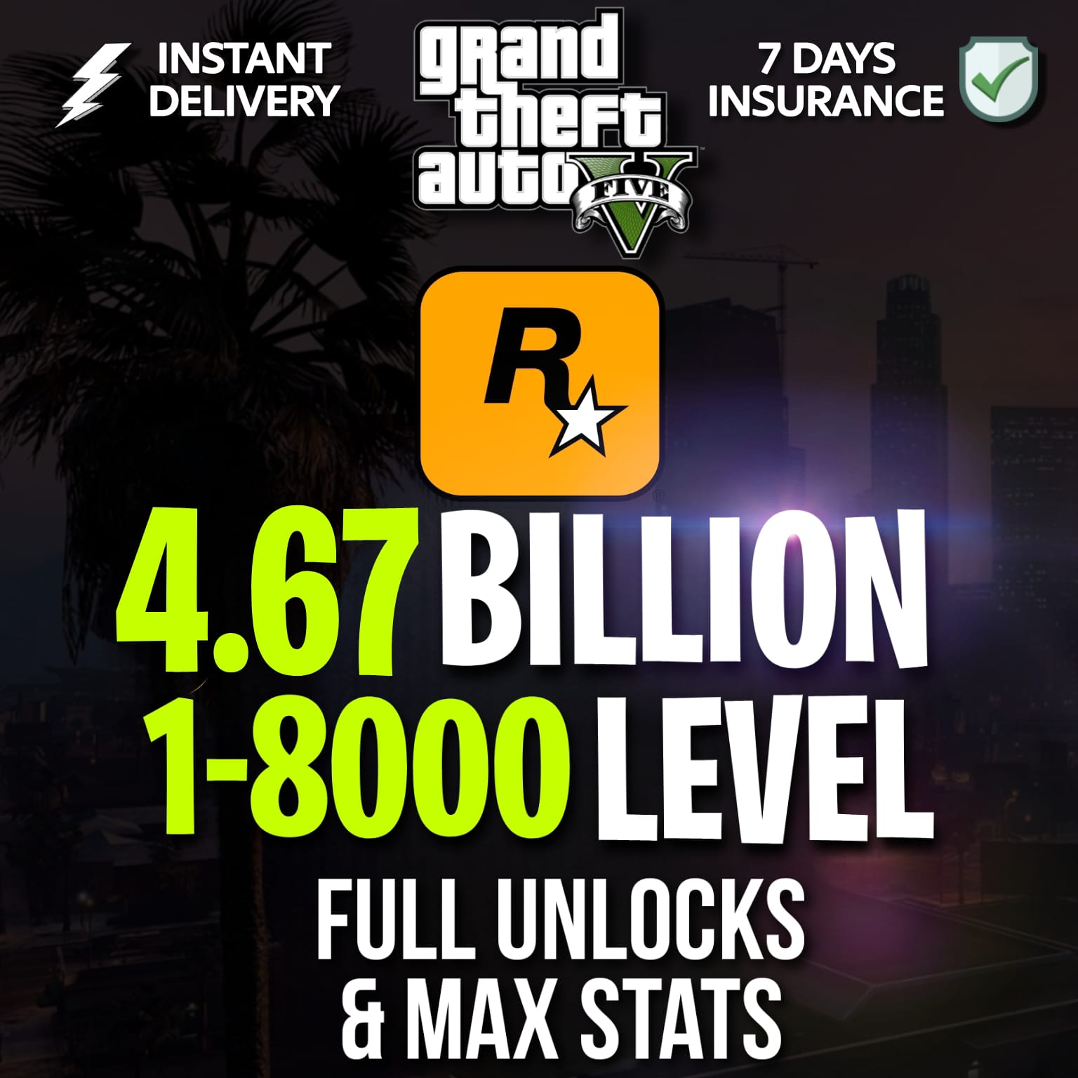 [Rockstar PC] 4.67 BILLION CASH $ + 350 LEVEL + FAST RUN | ALL UNLOCK ...