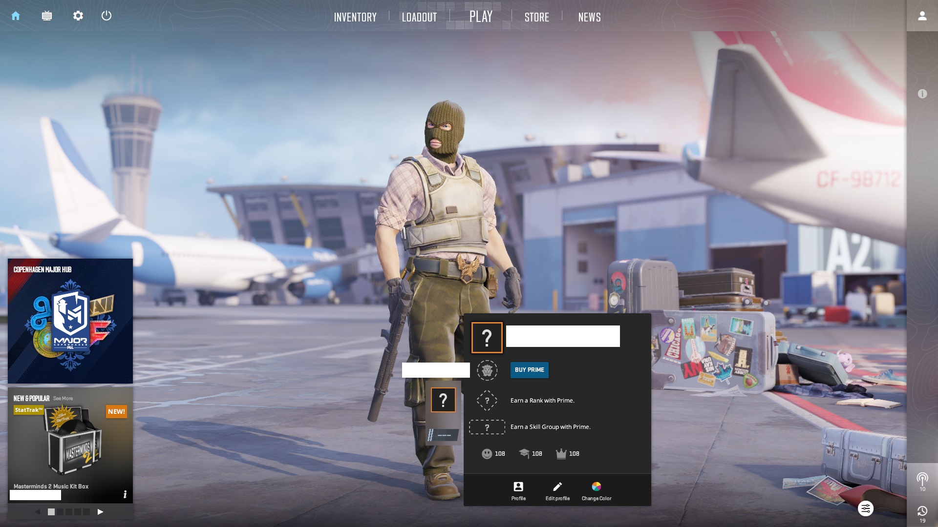 NONPRIME CSGO CS2 UNRANKED FACEIT ESEA RARE VERY RARE SMURF - iGV