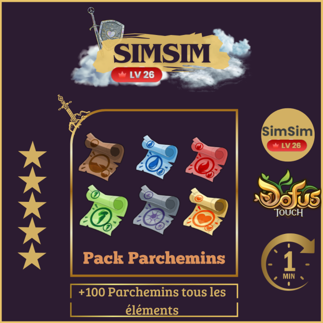 Pack Parchemins 100 All - Livraison 1 min - Oshimo - iGV