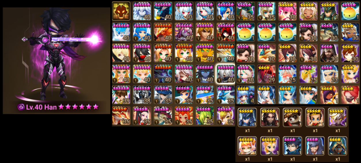 Global - LD5 - Han ( dark ninja ) + Skin + Abyss H - 01:36 + Leo + Taor ...