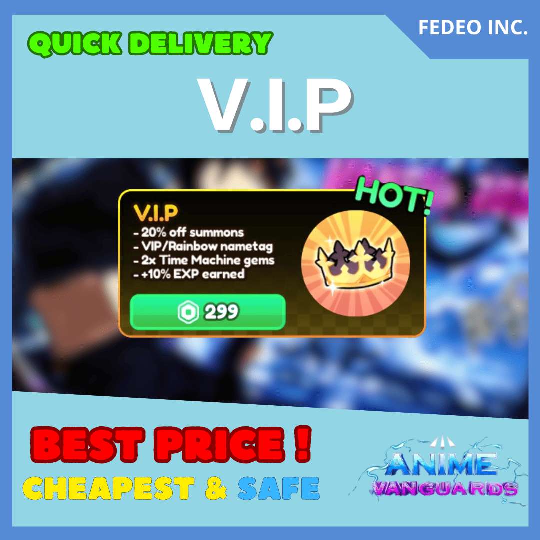 Anime Vanguards | VIP GIFT | Fast Delivery - iGV