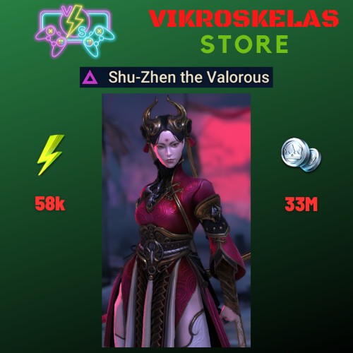 Starter acc with Shu-Zhen : 58k energy / 33 mln coins / Arix, Ninja ...