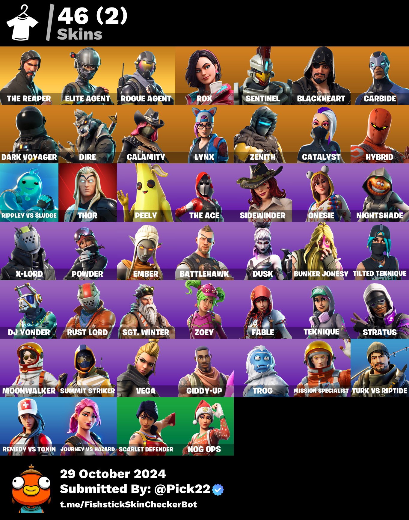 FA - [PSN/XBOX/SWITCH/PC] - | The Reaper | Elite Agent | Take The L ...