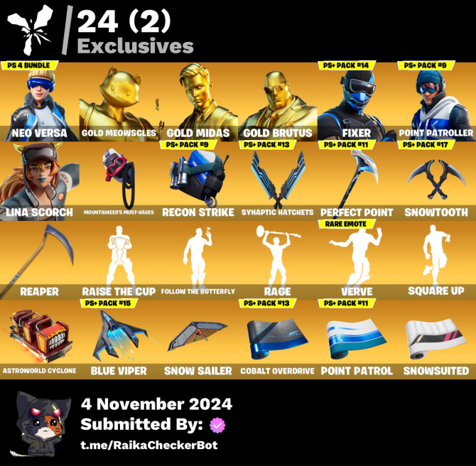 75 skins | Neo Versa | Gold Meowscles | Gold Midas | Gold Brutus ...