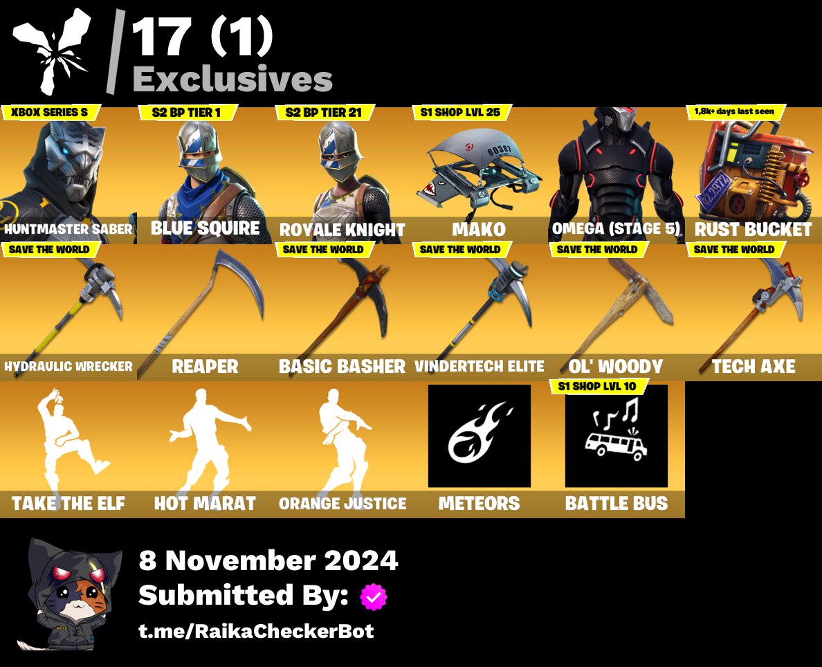 BUY OG FORTNITE STACKED ACCOUNT FOR PSN PC XBOX NINTENDO RARE SKINS FN ...