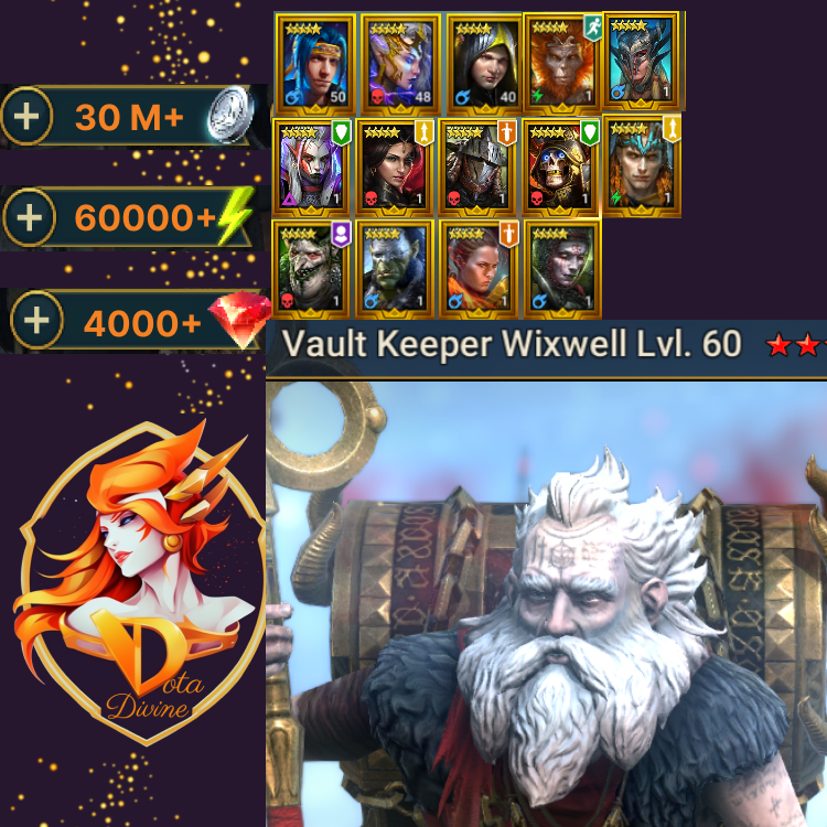 Vault Keeper Wixwell + Arix + Ninja + Starters Legs ( Check Description ...