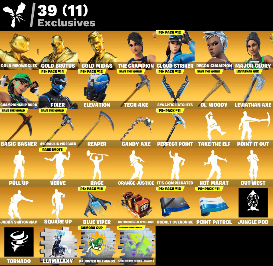 Mail Access | 350 skins | Leviathan Axe | Gold Midas | The Champion ...