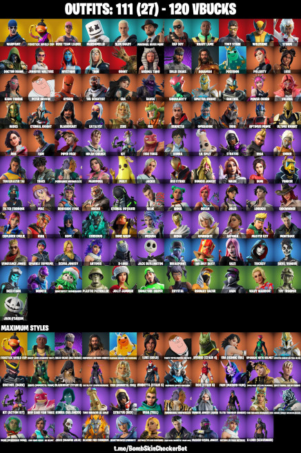 [PC|NINTENDO] 111 Skins | Fishstick (World Cup) | OG STW | Reaper Axe ...