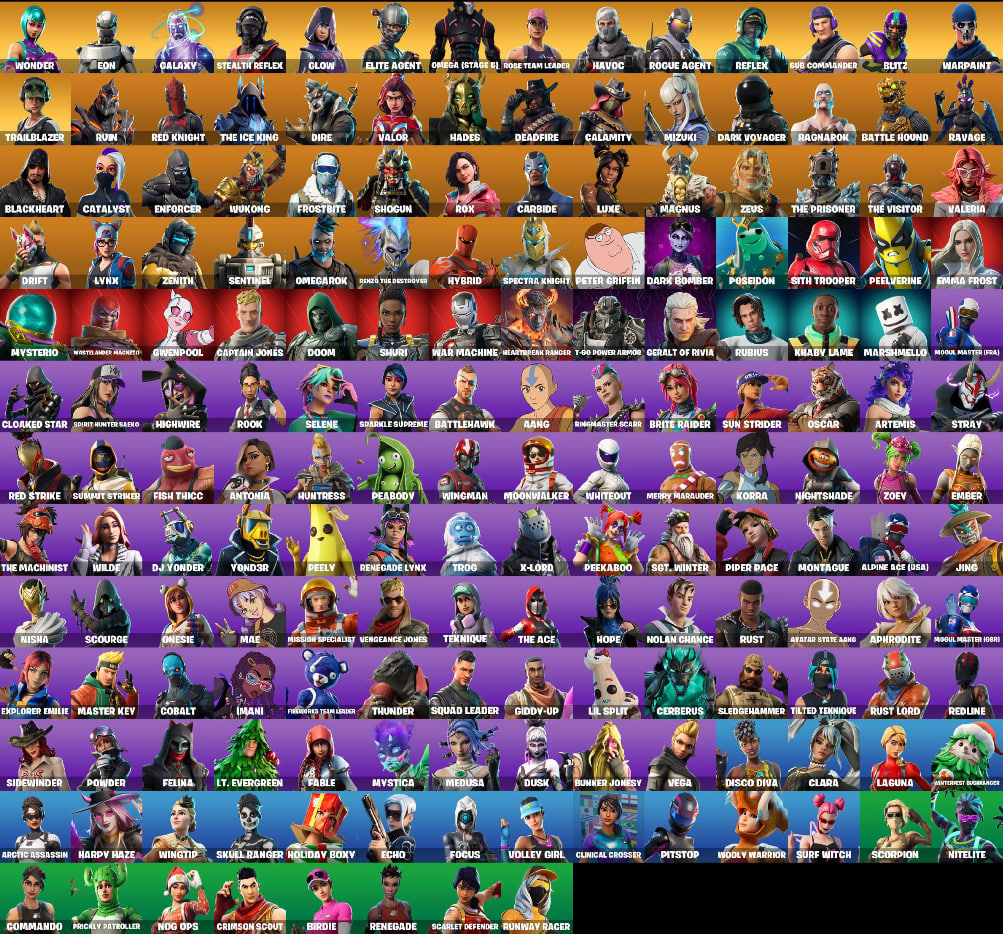 176 skins | OG STW | Wonder | Eon | Galaxy | Stealth Reflex | Glow - iGV