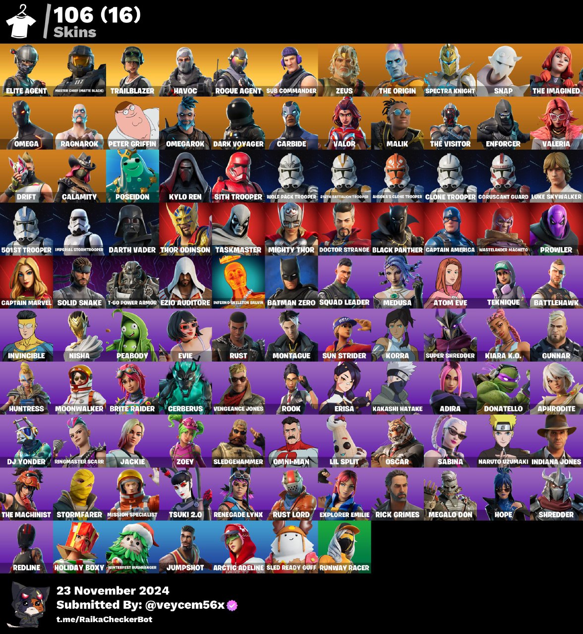 PC-PSN-XBOX】 OG MAIL-106 skins |Elite Agent|Take The L|Master Chief ...
