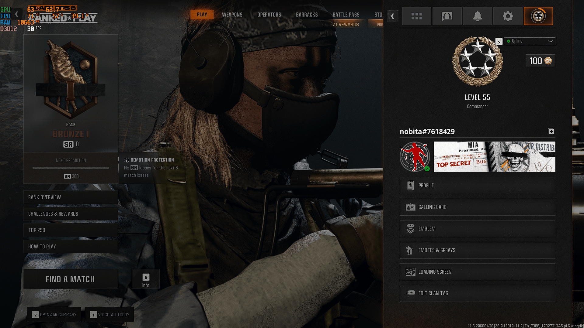 BLACK OPS 6 / 3 Gold Camo / 55 Level / Model L, XM4, C9 Maxed / Ready ...