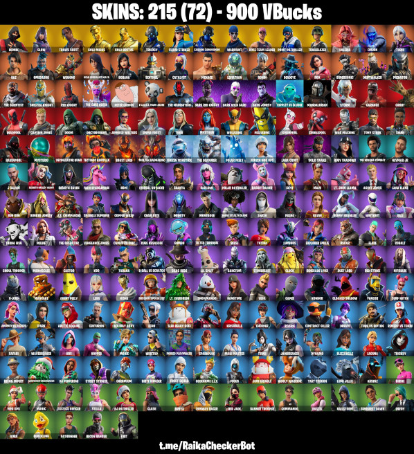 [PC] 215 skins |IKONIK | Glow | Travis Scott | Merry Mint Axe | Gold ...