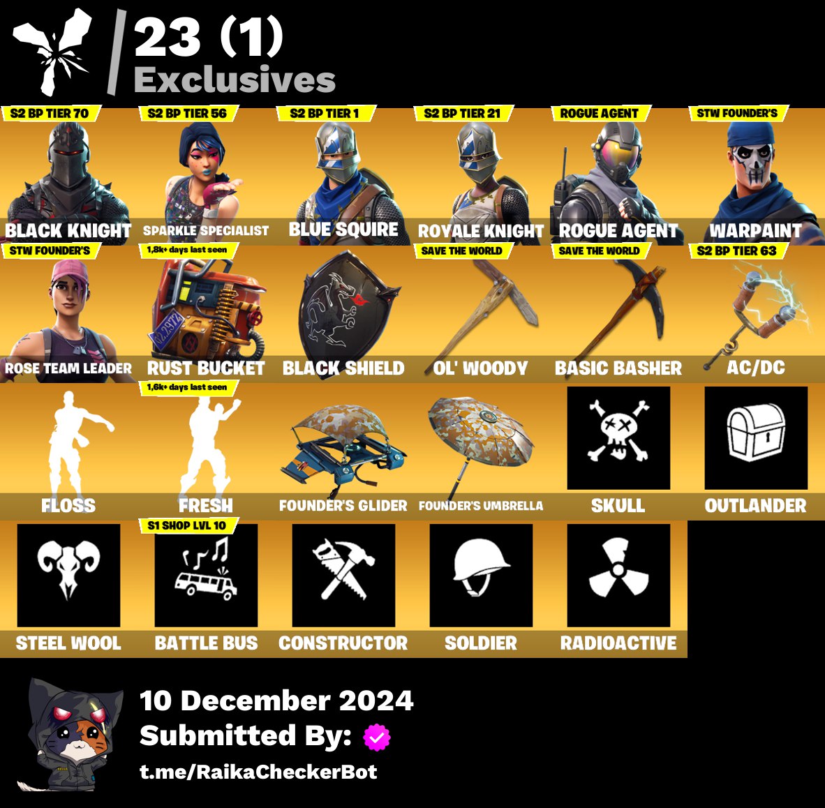 BUY BLACK KNIGHT FORTNITE ACCOUNT FOR PSN PC XBOX NINTENDO RARE SKINS ...
