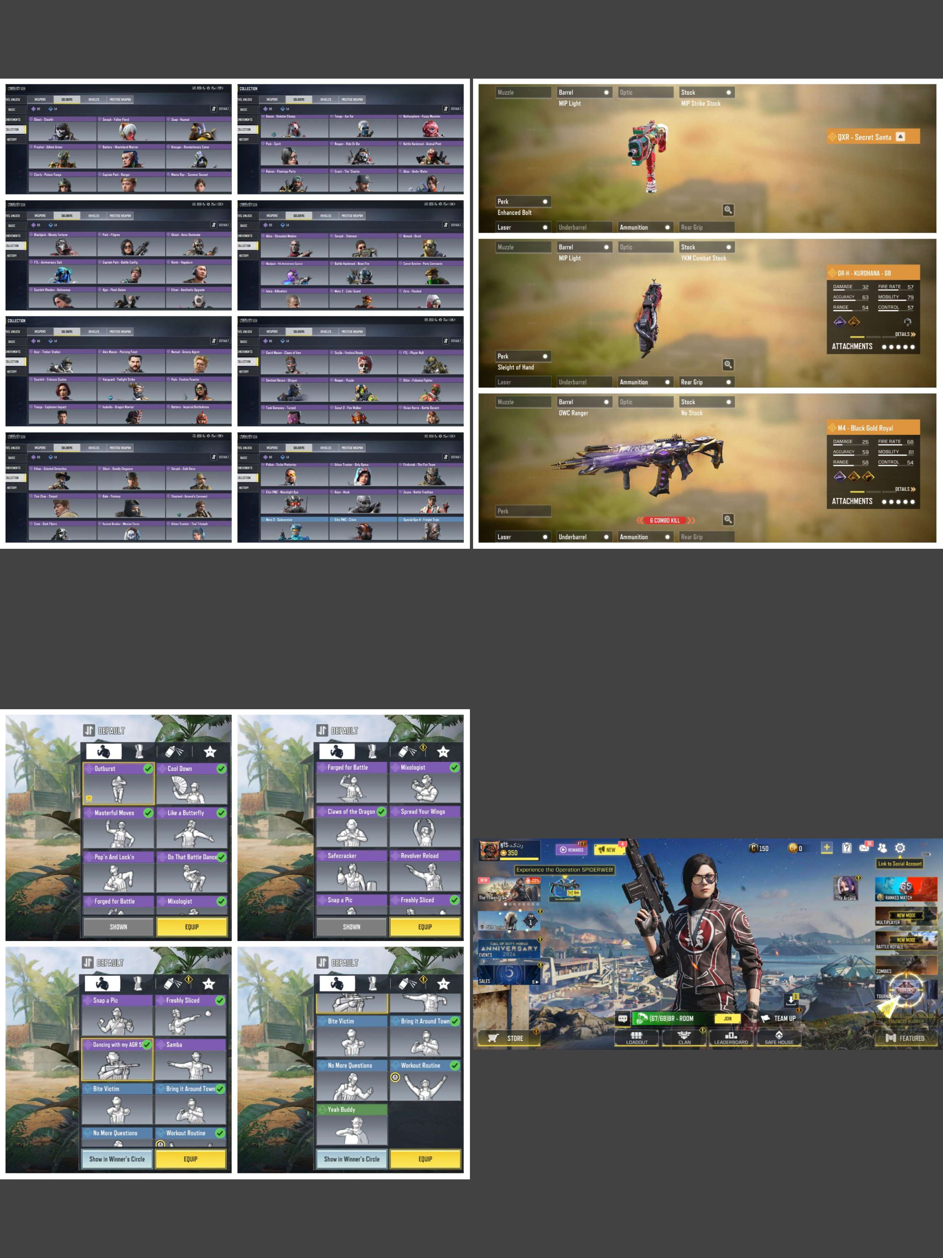 Guns: Legend(DR-H,QXR,M4) Epic:126 Skins:83 Dances:21 Only Activision Instant Delivery A6905 - iGV