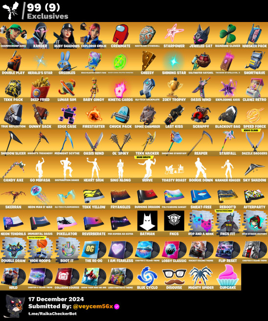 【PC-PSN-XBOX】 OG MAIL- DEAD ACC-1336 ITEMS |CHAMPIONSHIP AURA|XANDER ...