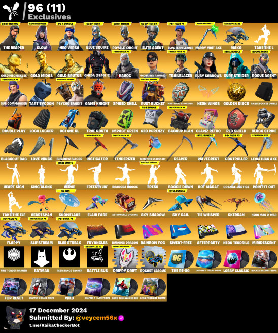 【PC-PSN-XBOX】 OG MAIL- DEAD ACC-1227 ITEMS224 SKINS |THE REAPER|GLOW ...