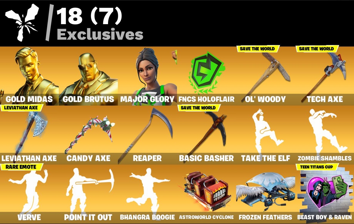 Full Access | 278 skins | Gold Midas | Leviathan Axe | Major Glory ...