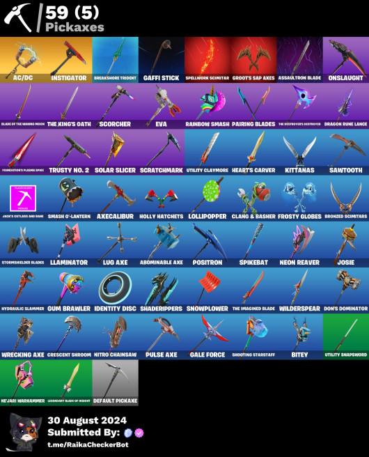 PC | 61 Skins | Black Knight, The Reaper, Blue Team Leader, Blue Squire ...