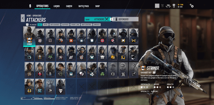 [UPLAY] 119 LEVEL - 282 SKINS - 66 OPERATORS - 7X BLACK ICES - 1X ...