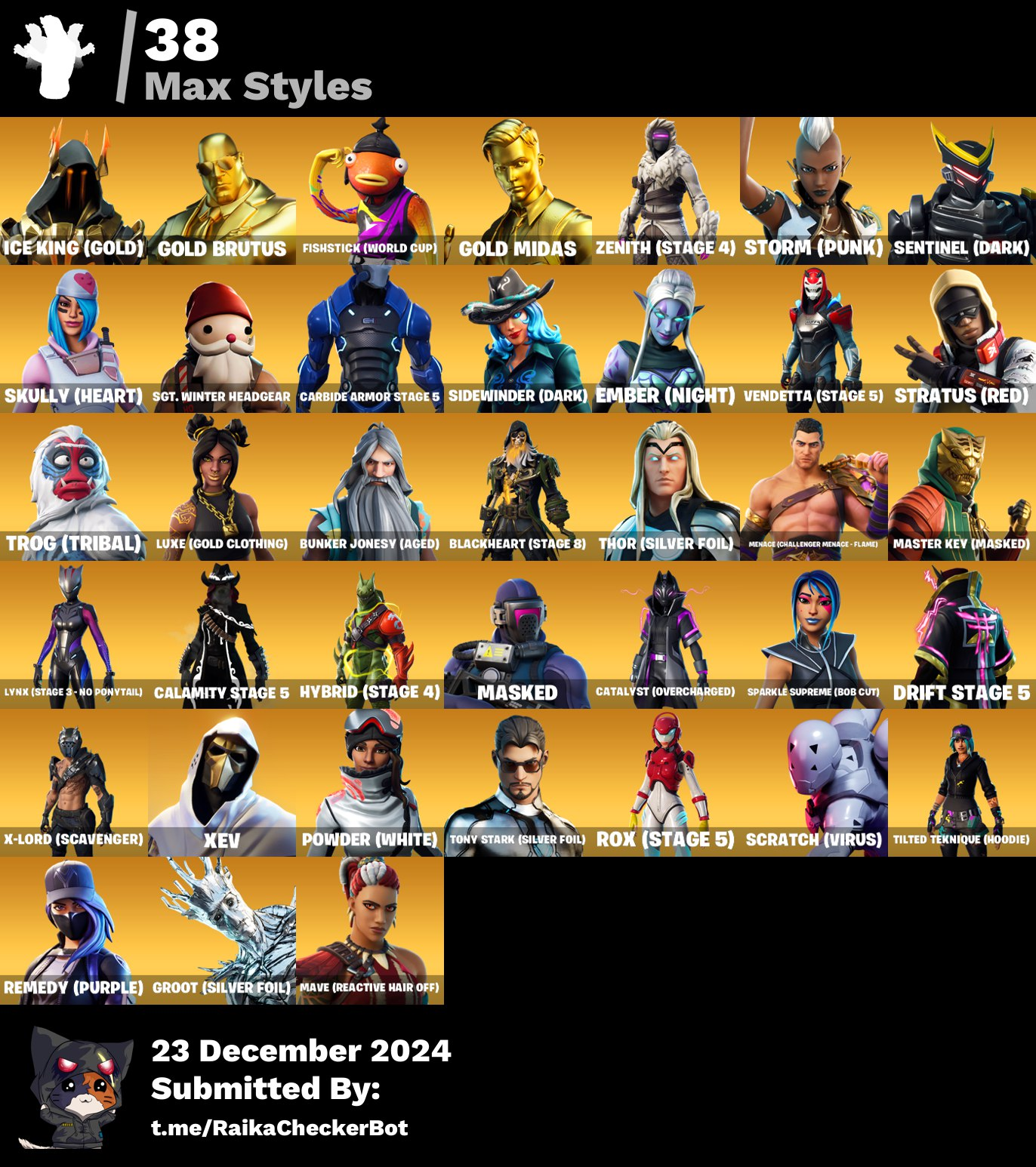 164 skins | Black Knight | IKONIK | Sparkle Specialist | Travis Scott ...