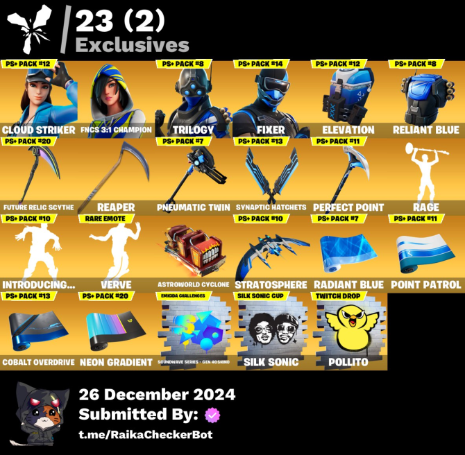 48 skins | Cloud Slayer | champion fncs 3: 1 | trilogie | fixateur ...