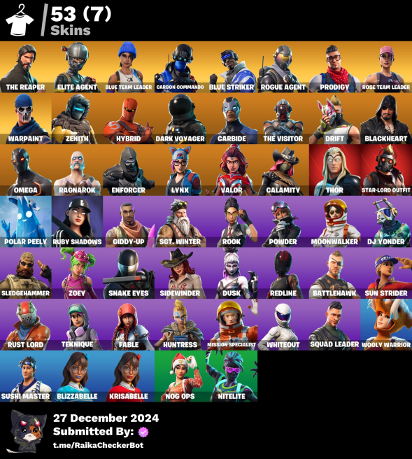 53 skins | OG STW | The Reaper | Elite Agent | Blue Team Leader | Take ...