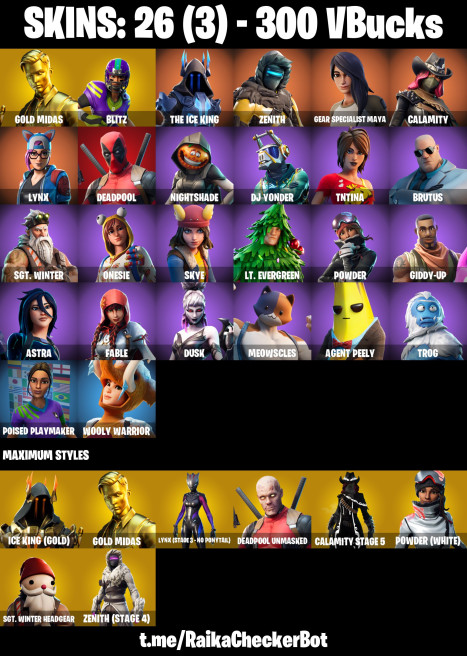 (PSN/XBOX/PC) 300 VB) 26 SKINS: RAGE / TAKE THE ELF / BLITZ / AGENT ...