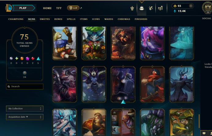 EMAIL CHANGEABLE 30 LVL 78 CHAMPIONS 75 SKINS Judgment Kayle Riot Squad ...