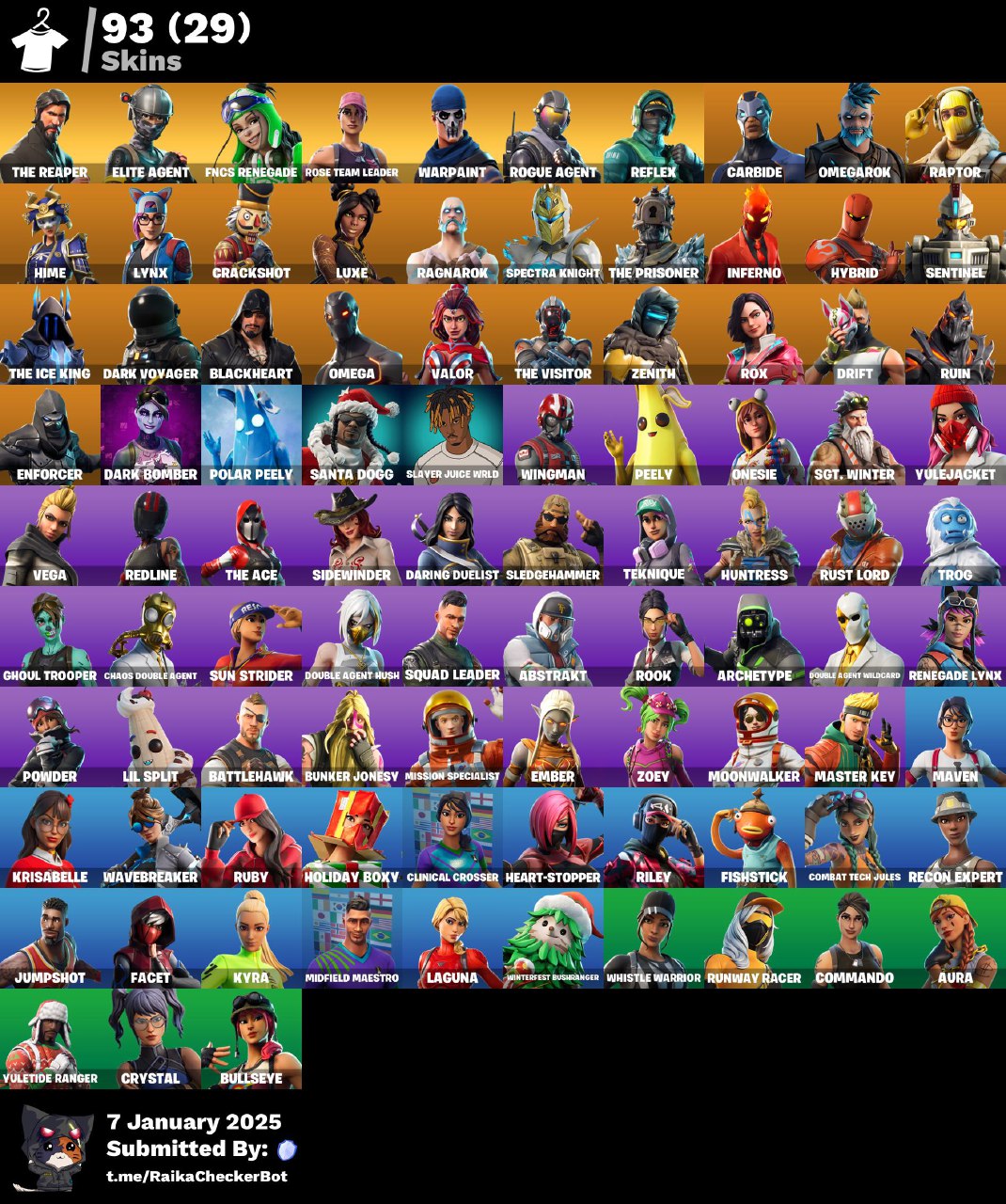 [pc] 93 skin | og STW | Reaper | elite agent | take L | fncs trailer ...