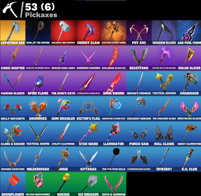 [PC/XBOX/PSN] 53 Skins | Leavithan Axe | Ronin | Raz | Malik [Acc with ...
