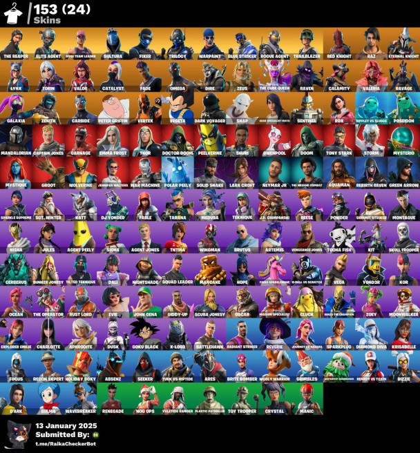 [PC] 153 skins | OG STW | The Reaper | Elite Agent | Take The L ...