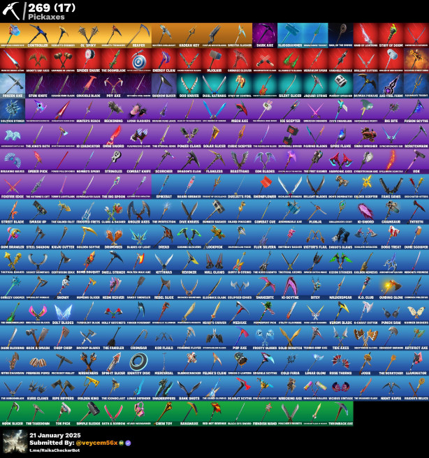 [PC] 326 SKINS | IKONIK | GLOW | GOLD MIDAS | GOLD MEOWSCLES | GOLD ...