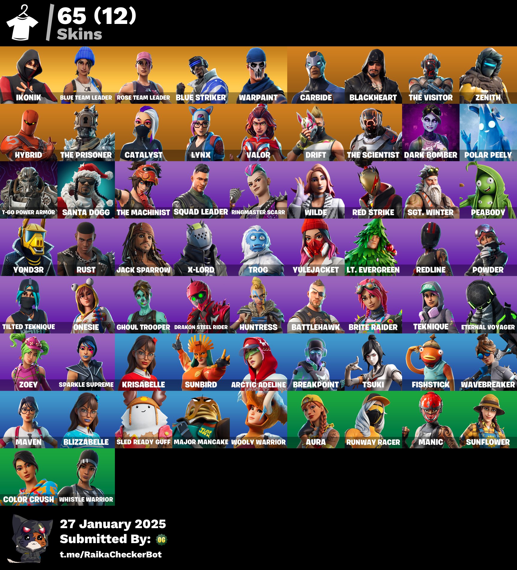 [PC] 65 skins | OG STW | IKONIK | Blue Team Leader | Blue Striker ...
