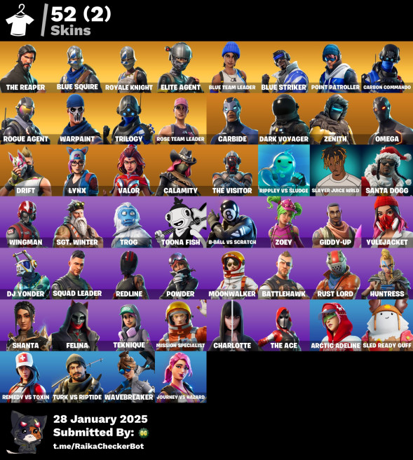 [PC] 52 skins | OG STW | The Reaper | Blue Squire | Royale Knight ...