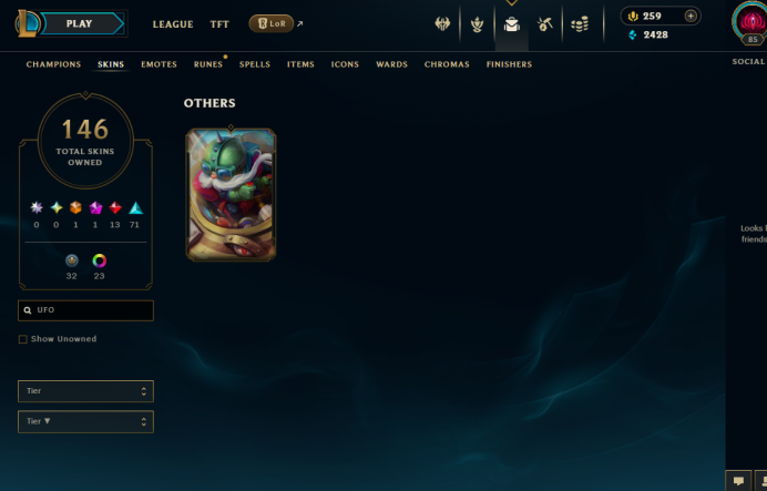 EMAIL CHANGEABLE 136 CHAMPIONS 146 SKINS UFO Corki Judgment Kayle Urf ...