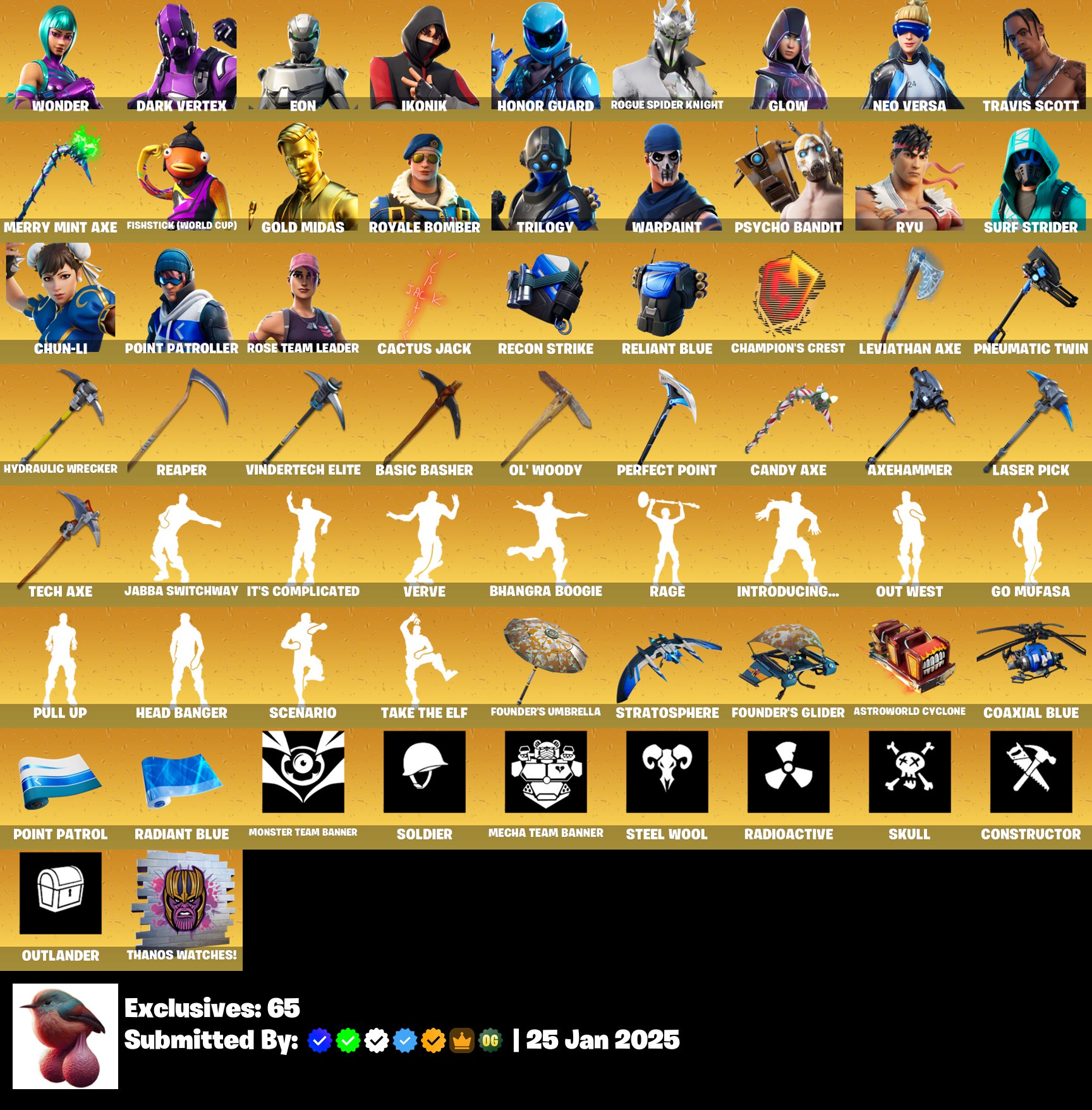 FA [PC] 307 skins | OG STW | Wonder | Dark Vertex | Eon | IKONIK ...