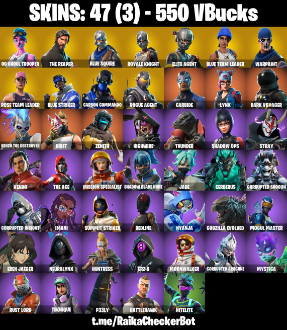47 SKINS | OG STW | OG GHOUL TROOPER (PINK STYLE) | THE REAPER | BLUE ...