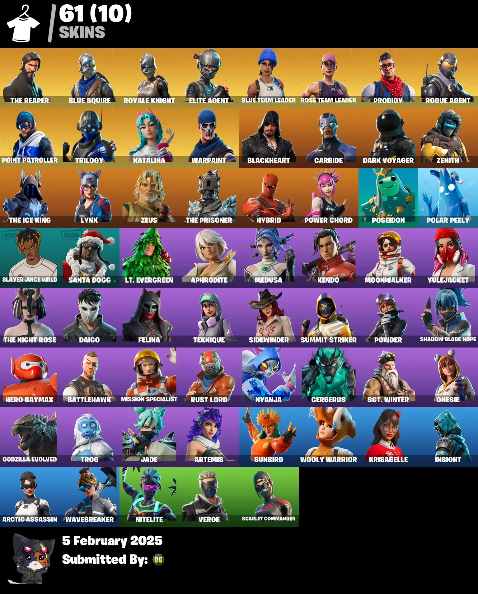 FA 61 skins | OG STW | The Reaper | Blue Squire | Royale Knight | Elite ...