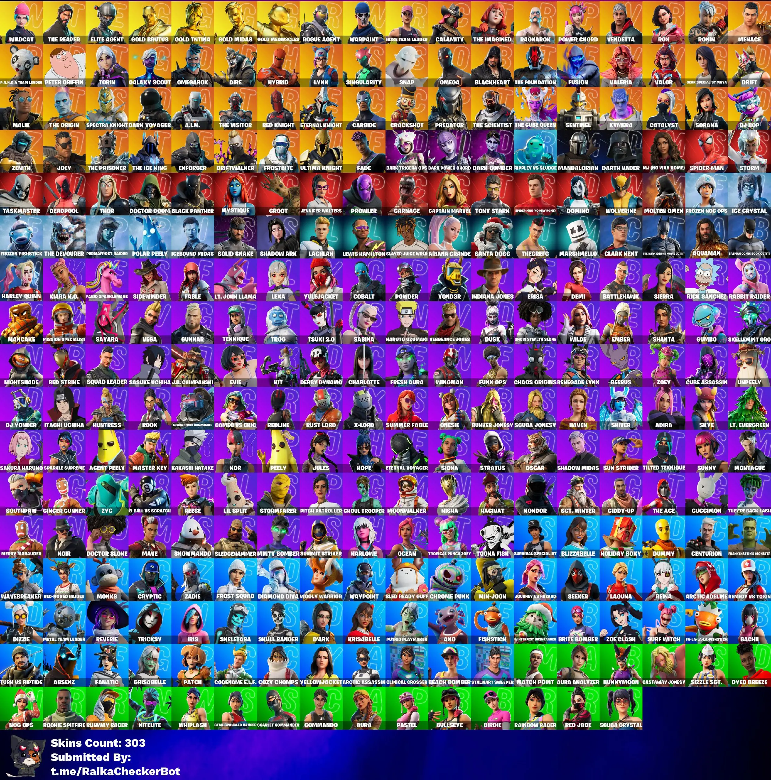 [PC] 303 skins | OG STW | Wildcat | The Reaper | Elite Agent | Take The ...