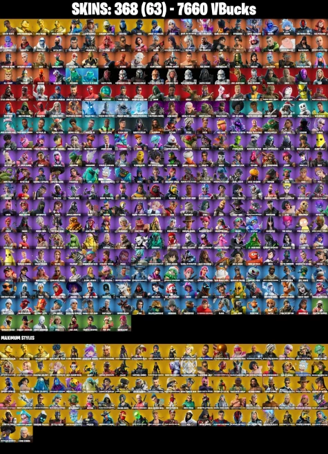 (PC/PSN/XBOX) 7660 VB) 368 SKINS / TRAVIS SCOTT / RENEGADE RAIDER ...