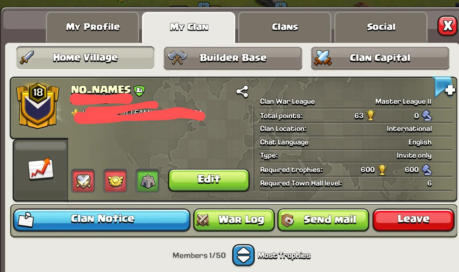 # CAPITAL HALL 10 # | Clan Level 18.3 | Clan Name : NO_NAMES | Wins 149 ...