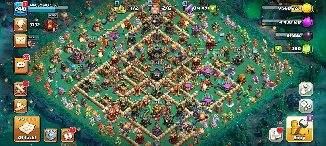 TH17 Max - Level240 - Hero Full Max -Profile Full-Builder Full Max ...