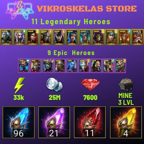 Starter: 96 Ancient, 21 Void, 11 Primal, 4 Sacred Shards | Ninja + 10 ...