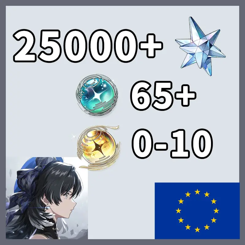 [EU] 25000+ Astrite + 60-70 Lustrous Tide | 30+ LVL | Instant Delivery ...