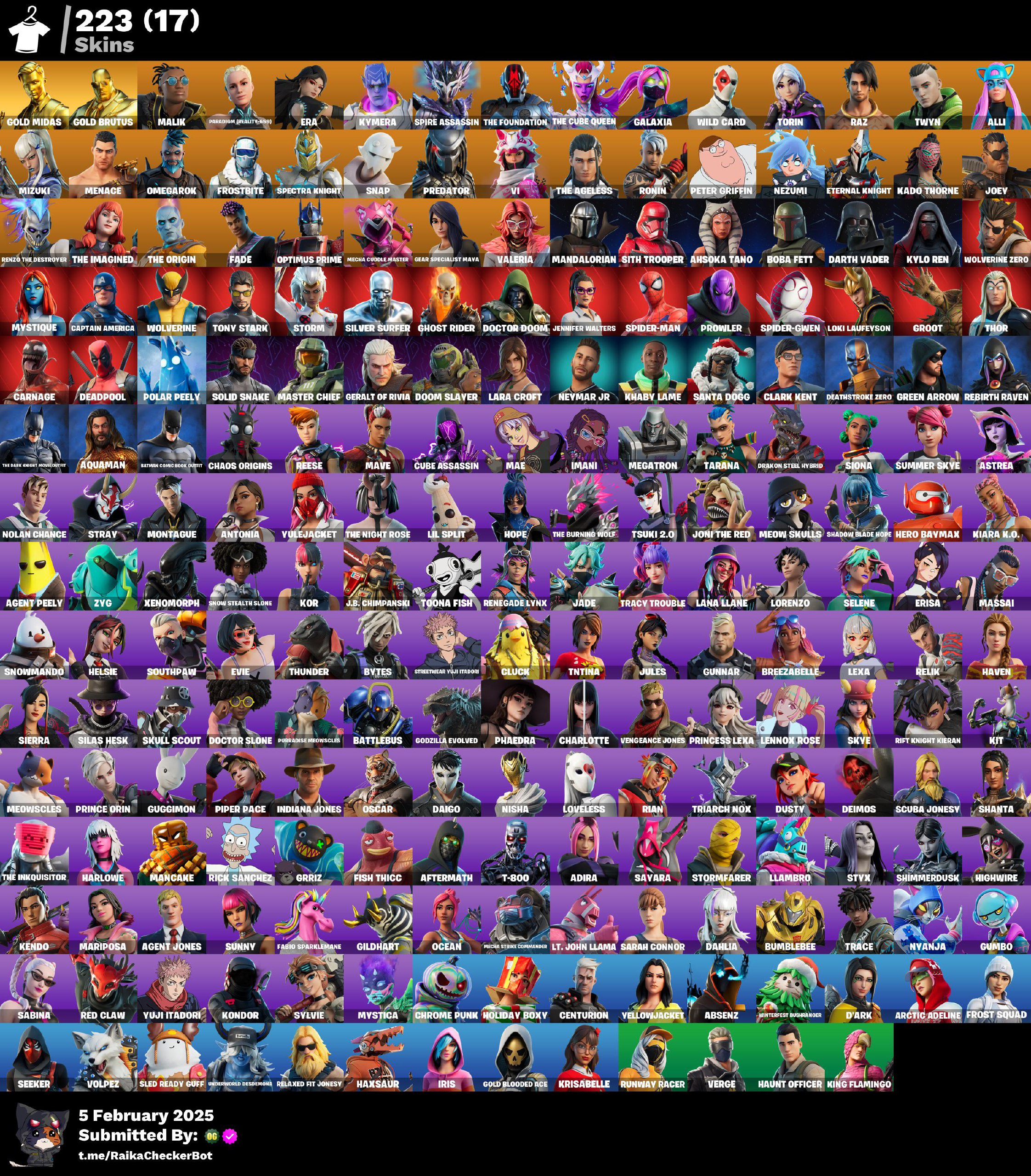 223 skins | Master Chief | Gold Midas | Gold Brutus | Malik | Paradigm ...